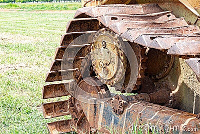 Cogwheel Of The Old Tractor , Crawler Wheel Royalty-Free Stock Image ...