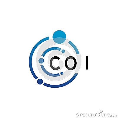 COI Letter Logo Design On White Background. COI Creative Initials ...