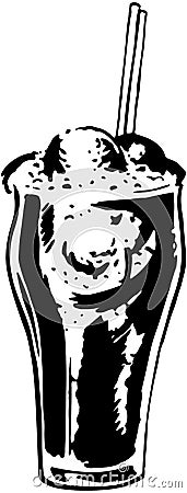 Coke Float Cartoon Vector | CartoonDealer.com #42098473