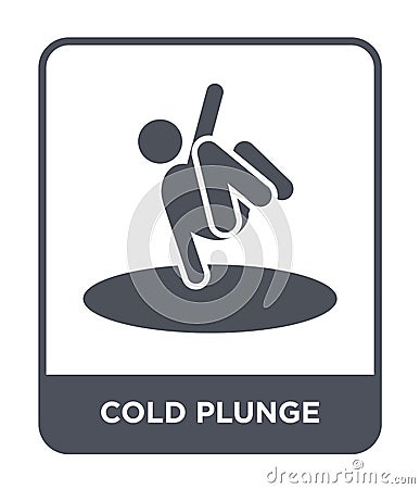 Cold Plunge Icon In Trendy Design Style. Cold Plunge Icon Isolated On ...