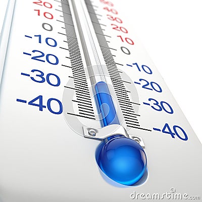 Cold Thermometer Royalty-Free Stock Image | CartoonDealer.com #28117822