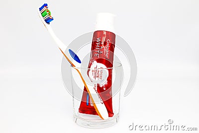 Colgate Max White Toothpaste Produced By Colgate-Palmolive Editorial ...