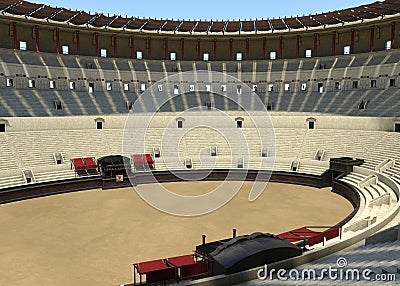 Coliseum Amphitheater In Rome Reconstruction 3d Illustration ...