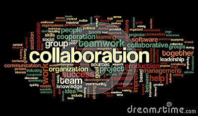 Collaboration Concept In Word Tag Cloud Royalty Free Stock Photography ...