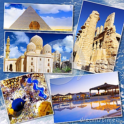 111 Egypt Landmark Collage Photos - Free & Royalty-Free Stock Photos ...