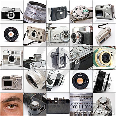 Collage Of Cameras Editorial Image - Image: 34383750