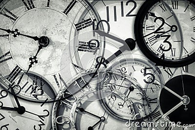 Collage Of Clocks Royalty-Free Stock Photo | CartoonDealer.com #201675261