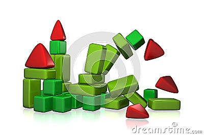 Collapsing Castle Stock Image | CartoonDealer.com #11073325