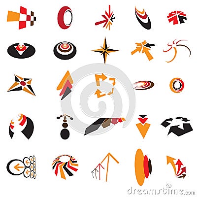 Collection Of Business Identity & Brand Logo Icons Royalty Free Stock ...