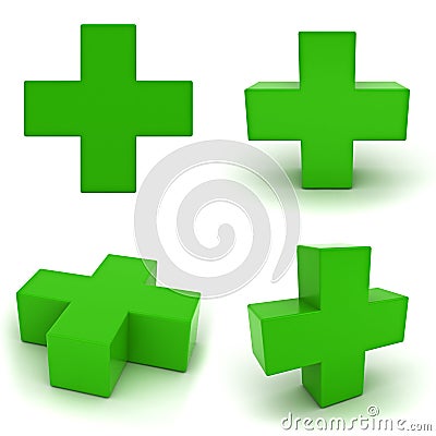 Collection Of Green Plus Sign Stock Photo | CartoonDealer.com #26049126