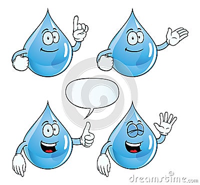 Smiling Water Drop Set Stock Photos - Image: 29884853