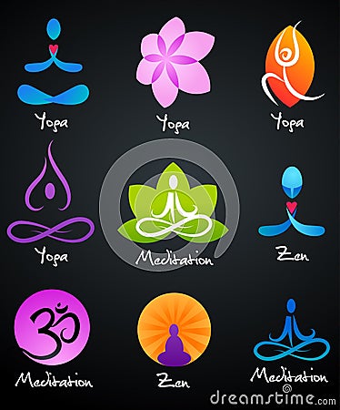 Collection Of Zen Icons Royalty Free Stock Photography - Image: 7991117
