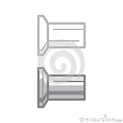 Collet Icon Flat Web Sign Symbol Logo Label Cartoon Vector ...