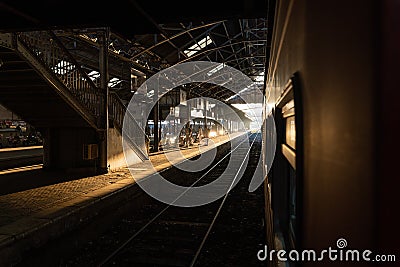 Colombo Train Station During Sunrise In The Morning. Sri Lanka ...