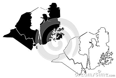 Colon City Republic Of Panama Map Vector Illustration, Scribble Sketch ...