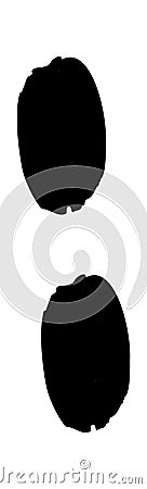 Colon Scribble Brushstroke Punctuation Symbol Vector Illustration ...