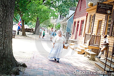 Colonial Williamsburg Street Scene Editorial Photo - Image: 27415831