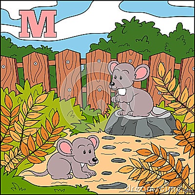 Letter M Mouse Stock Illustrations – 142 Letter M Mouse Stock ...