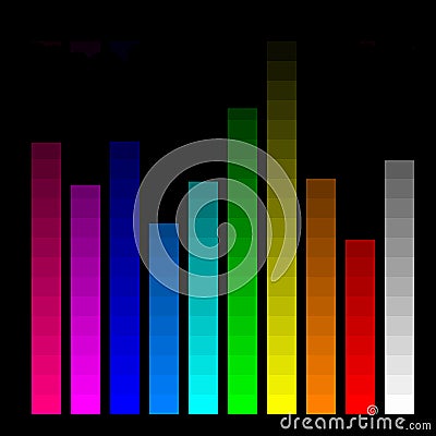 Color Bars For Monitor Calibration Royalty Free Stock Photography ...
