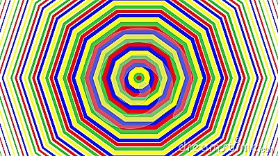 Color Bold Decagon Simple Flat Geometric on White Background Loop ...