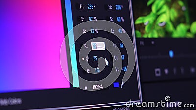 Color box Video Editing stock video. Video of device - 81140071