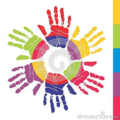 Color Hands Stock Photo - Image: 59088821