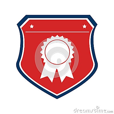 Color Shield With Medal Prize Cartoon Vector | CartoonDealer.com #86275413