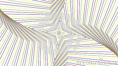 Color Slim Spin Quadrangular Star Simple Flat Geometric on White ...