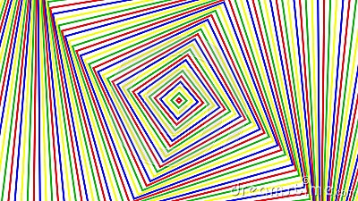 Color Spin Square Simple Flat Geometric on White Background Loop ...