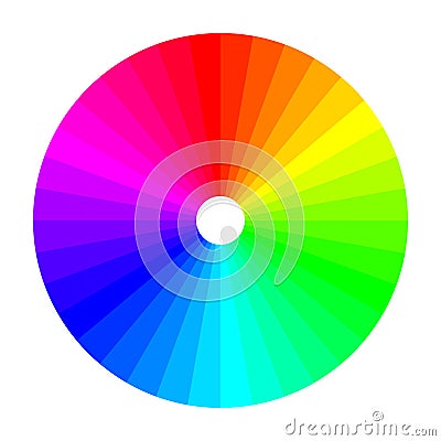 Color Wheel With Shade Of Colors, Color Spectrum Stock Photos - Image ...