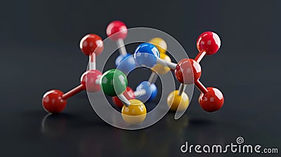 A Colorcoded Molecular Diagram Displaying Electron Density Distribution ...