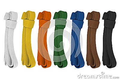 Colored Belts Stock Photos - Image: 1969343