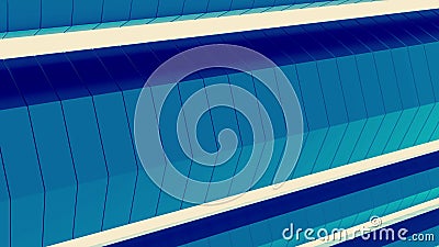 Colored Blue Rotating Pillars Creating Visual Spiral Effect. Design ...