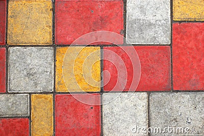 Colored Paving Slab Texture #1 Royalty Free Stock Photography - Image ...