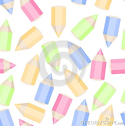 Colored Pencils Seamless Texture Vector Illustration | CartoonDealer ...