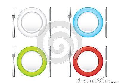 Colored_plates Stock Illustration | CartoonDealer.com #48152617