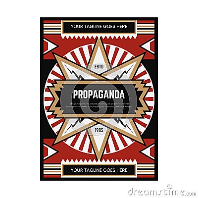 PROPAGANDA POSTER DESIGN TEMPLATE Vector Illustration | CartoonDealer ...
