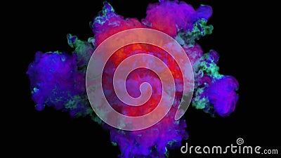 Colored Smoke Explosion in 4K Stock Footage - Video of action, chipping ...