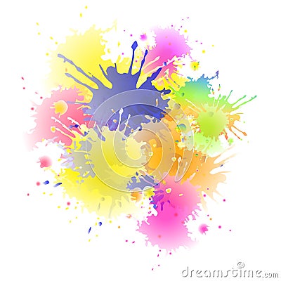 Colored Splash Background Royalty Free Stock Photography - Image: 14718847