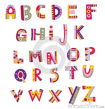 Colorful Alphabet Royalty Free Stock Photos - Image: 15242788