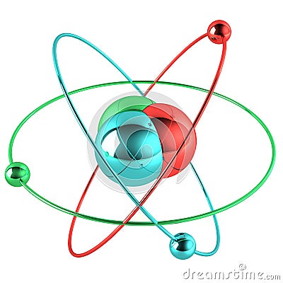 Atom stock vector. Illustration of molecule, atomic, physical - 1965135