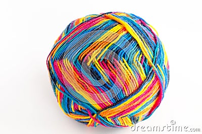 Colorful Ball Of Wool Stock Photo - Image: 23618610