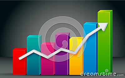 Colorful Bar Graph Royalty Free Stock Photo - Image: 26797005