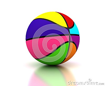 Colorful Basketball Royalty Free Stock Image - Image: 27520816