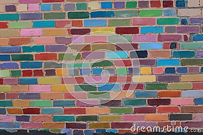 Colorful Brick Wall Royalty Free Stock Image - Image: 15836046