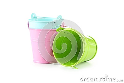 Colorful Buckets Royalty-Free Stock Photography | CartoonDealer.com ...
