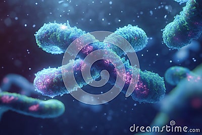 Colorful Chromosomes In Cell Division Royalty-Free Stock Image ...