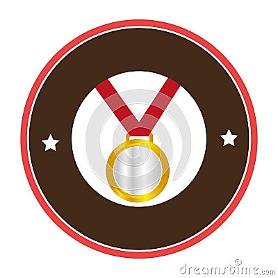 Colorful Circular Border With Medal Prize Stock Vector - Image: 86199947