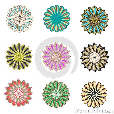 Colorful Circular Designs Royalty Free Stock Image - Image: 31117446
