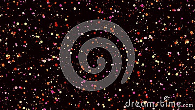 Colorful Dots Randomly Move and Hypnotize. Animation Stock Video ...